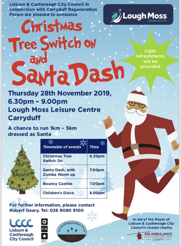Christmas Tree Switch On & Santa Dash! – Air Ambulance NI