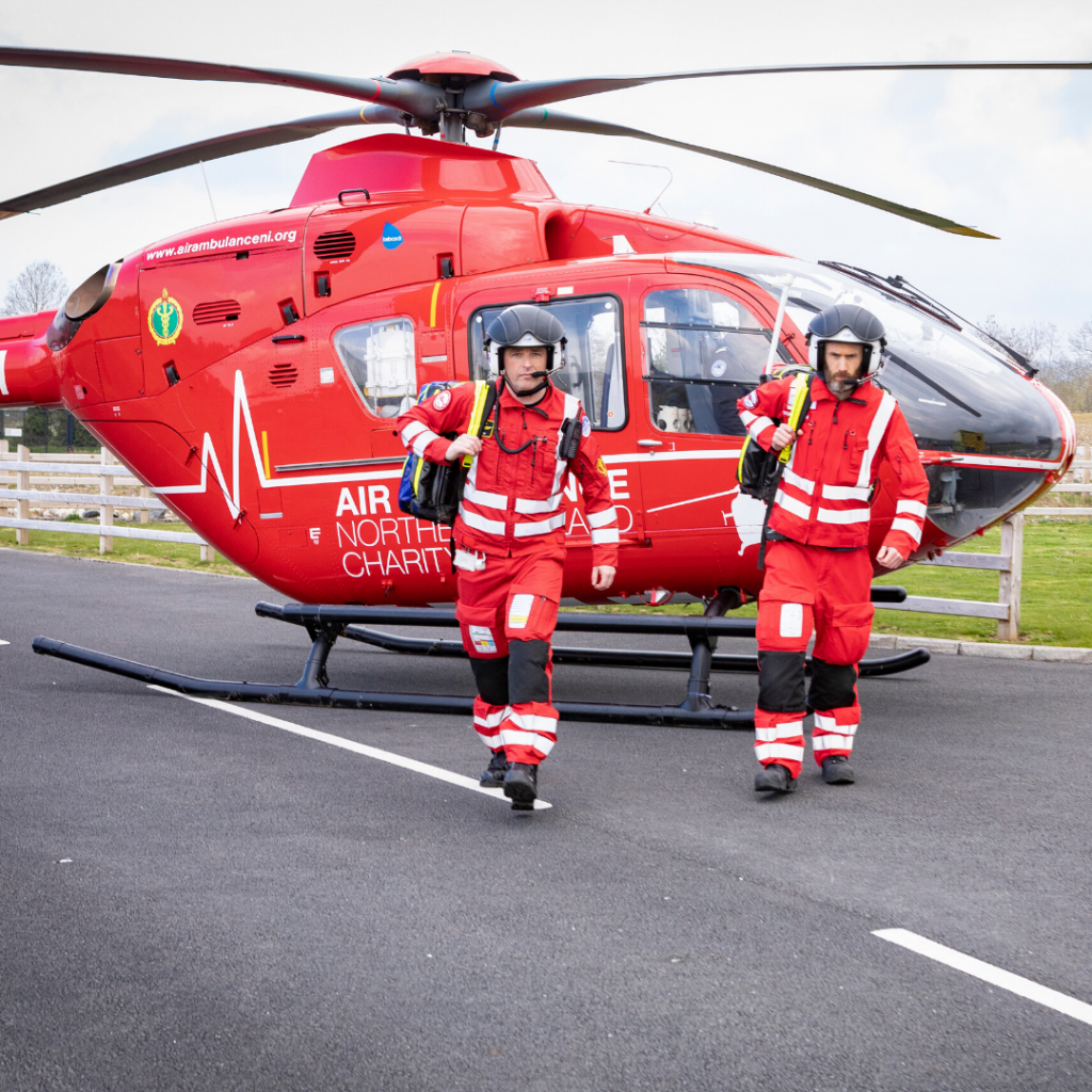 Air Ambulance NI HEMS team helping at The Frontline – Air Ambulance NI