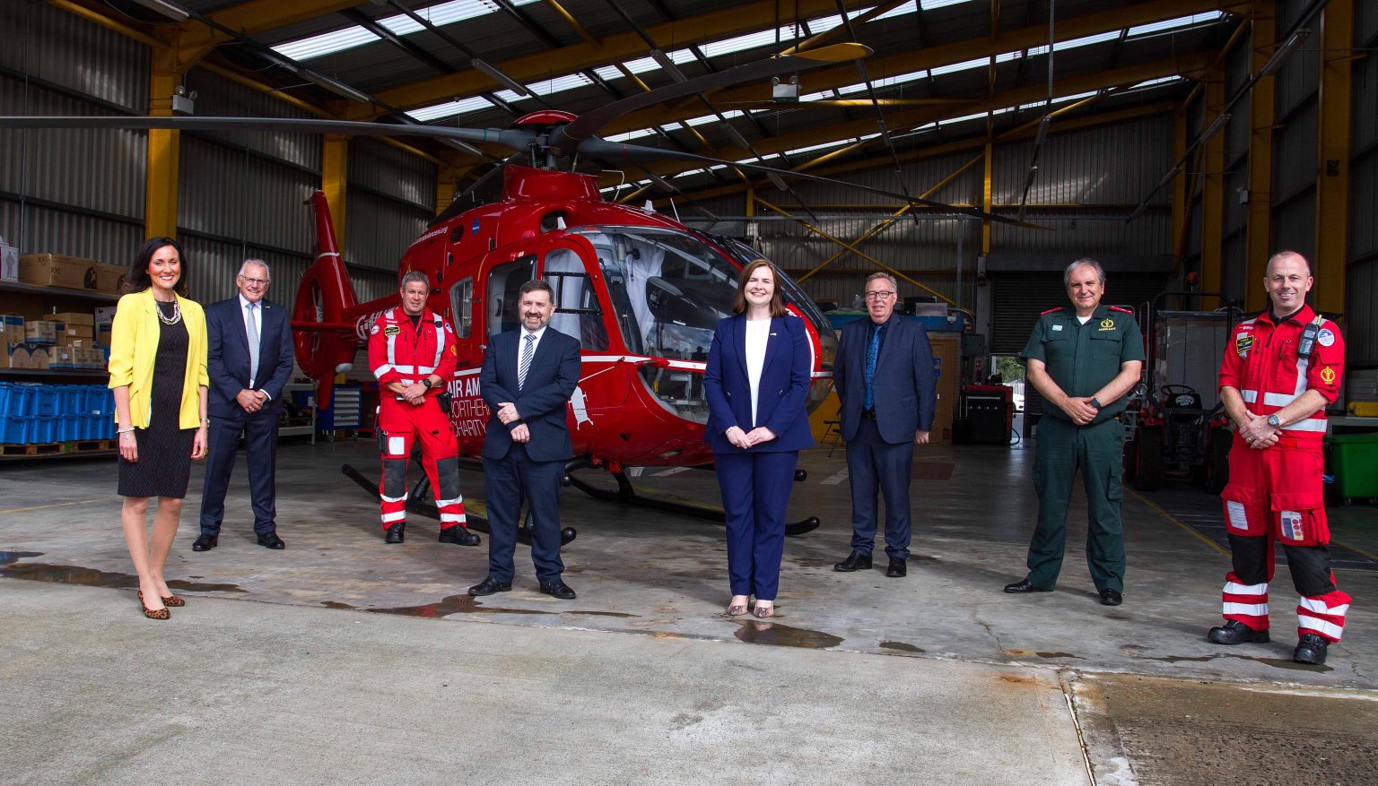 Health Minister visits Air Ambulance NI operational base – Air Ambulance NI