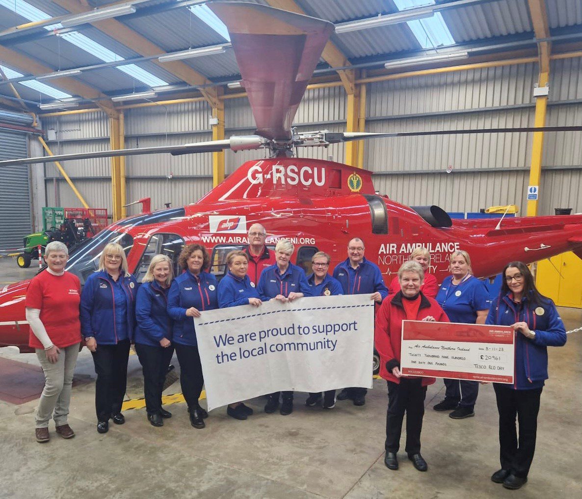 Tesco NI Raises over 20k for Air Ambulance NI – Air Ambulance NI Tesco NI Raises over 20k for Air Ambulance NI – Air Ambulance NI