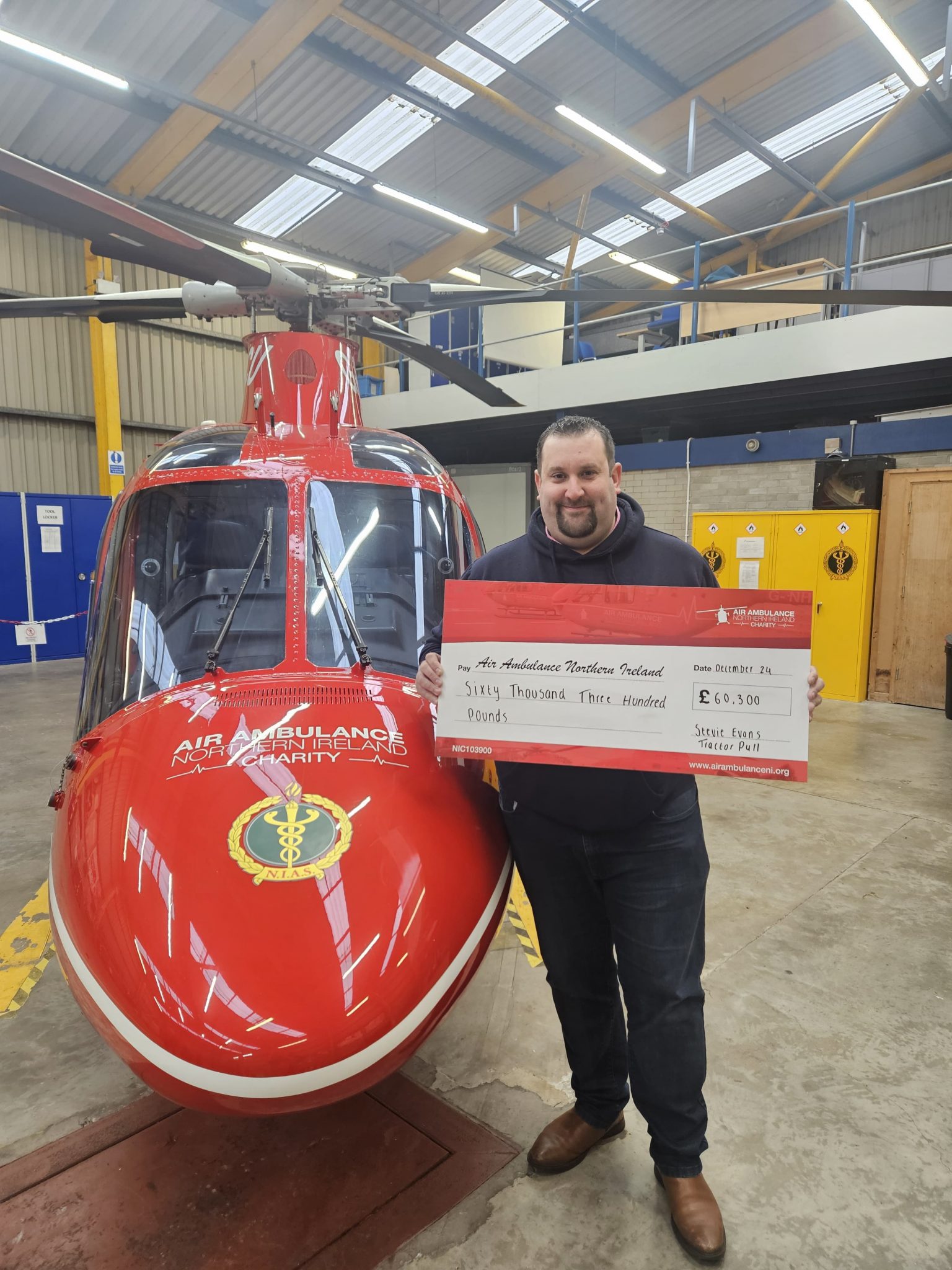 KIRKISTOWN MAN PASSES £60K MARK FOR AIR AMBULANCE NI… – Air Ambulance NI